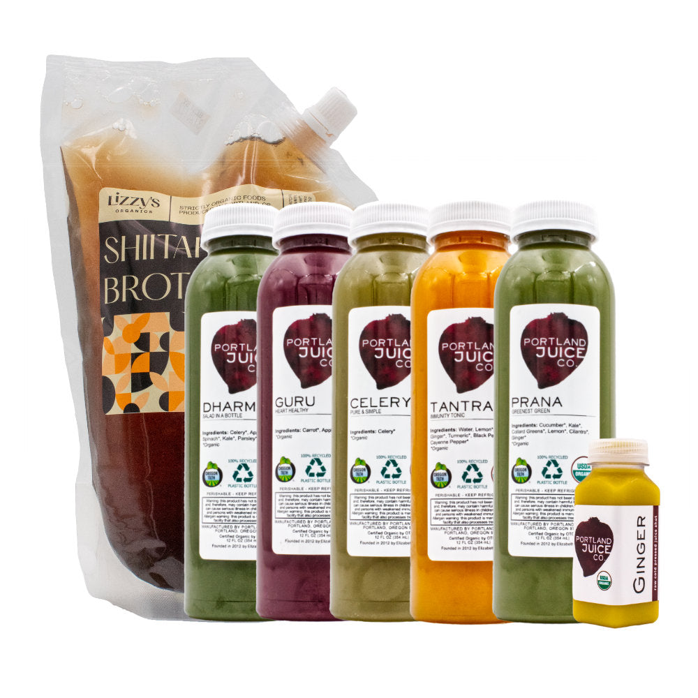 Classic Cleanse Broth Box - Portland Juice Co. Cleanse Certified Organic